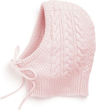 Barrie Balaklava aus Kaschmir - Rosa