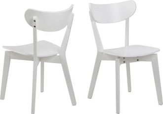 Hellin Hellin - Chaises scandinaves en bois laqu&eacute; (lot de 2) - leta