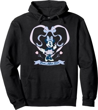 Disney Minnie Mouse Best Mum Ribbon Muttertag Pullover Hoodie