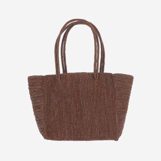 MC2 Saint Barth Womens Raffia Handbag Brown Handbags Hand Bags