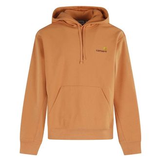 Carhartt Work in Progress American Script Hoodie - - Sweatshirts & Hoodies - Herren - Braun - XL