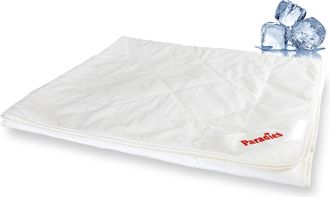 Paradies k&uuml;hlende Sommerdecke 155x220 cm Cool Dream Bio - atmungsaktive und feuchtigkeitsregulierende Sommerbettdecke mit PCM-F&uuml;llung