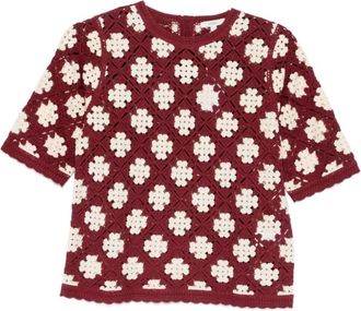 Yerse Yerse, Femme, Pulls, Multicolore, Taille: 38 FR T-shirt ray&eacute; &agrave; manches trois-quarts