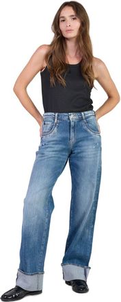 Le Temps Des Cerises Jeans Regular, gerade, Gr&ouml;&szlig;e 400/28, normal, locker, hohe Taille, blau, 29W