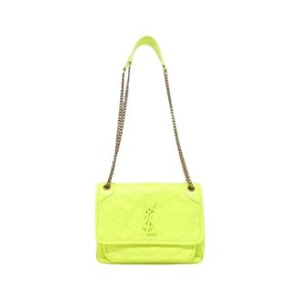Saint Laurent Pre-owned Sac bandouli&egrave;re Niki Baby en agneau - Femme - Pre-owned - Jaune - Taille: ONE Size
