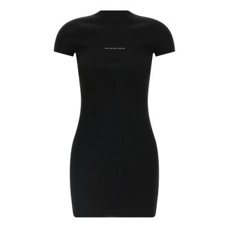 Alexander Wang Femme, Robes, Noir, Taille: 40 FR Jacquard Logo Mini Dress
