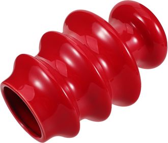 Aboofan Festliche Rote Keramikvase Weihnachtsbaum-Form Modernes Design für Tischdekoration Vielseitiger Blumentopf Wohnaccessoire