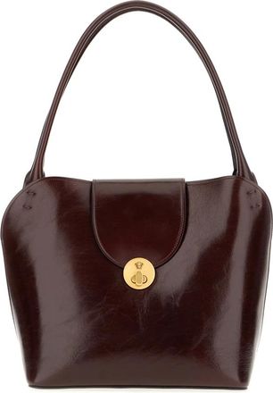 Versace Femme, Sacs, Brun, Taille: ONE Size Vivian Leather Shoulder Bag