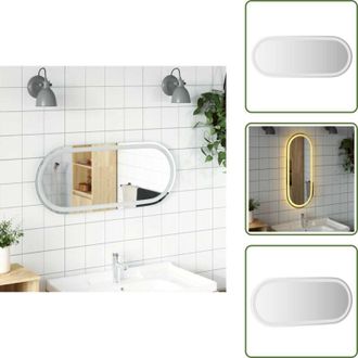 vidaXL IP65-Schutz - vidaXL LED-Badspiegel 90x40 cm Oval - Wasserdichter Spiegel