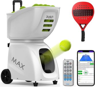 Generic fessional Padel Ball Machine - Tragbarer automatischer Ballwerfer mit intelligenter App-Steuerung | Perfekt f&uuml;r Solo-Training, Vereinstraining und pro