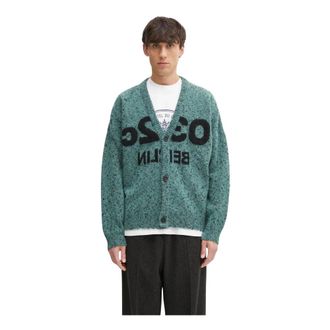 032c Selfie Cardigan - - Knitwear - Herren - Gr&uuml;n - L