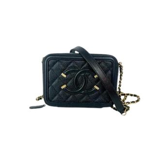 Chanel Pre-owned Filigree Vanity Case - - Pre-owned - Damen - Schwarzk - ONE SIZE