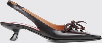 Marni Slingback-Pumps aus Glattkalbsleder von mit Spool-Absatz