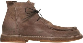 Moma Moma, Homme, Chaussures, Gris, Taille: 44 EU Bottines en daim gris &agrave; lacets