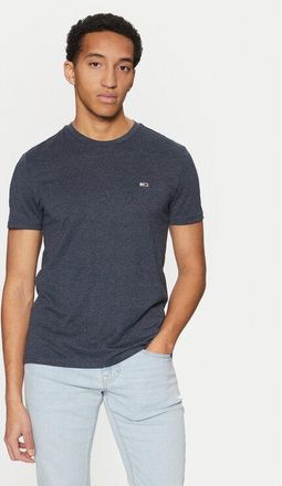 Tommy Jeans T-Shirt Jaspe DM0DM20363 Dunkelblau Slim Fit