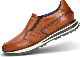 Bugatti Herren Slip-On-Sneaker aus Leder mit futuristischer Form, handgefertigtem Finish, impr&auml;gniert f&uuml;r Langlebigkeit, Memory-Foam-Innensohlen f&uuml;r Komfort, 