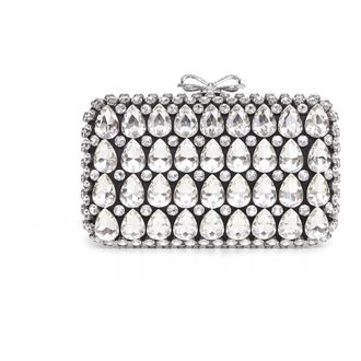 Self Portrait Femme, Sacs, Multicolore, Taille: ONE Size Satin Crystal Clutch