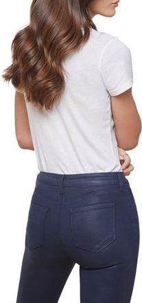 L'agence T-shirt manches courtes col V en coton