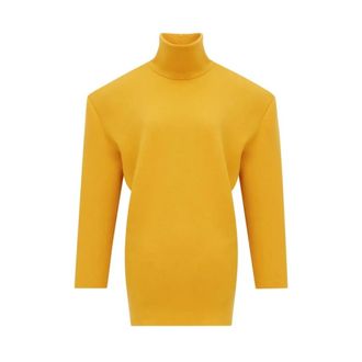 Saint Laurent Damen, Strickwaren, Gelb, MGr&ouml;&szlig;e