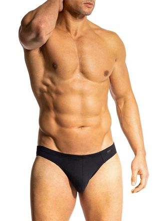 Olaf Benz Herren Slip blau Mikrofaser unifarben