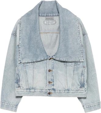 Balenciaga Oversized-collar Denim Jacket