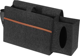 BESPORTBLE Filz Aufbewahrungstasche zum Einh&auml;ngen Multifunktionaler Betttaschen Organizer mit Mehrlagigem Design Atmungsaktiv Geeignet f&uuml;r Bett Sofa Schreibtisch