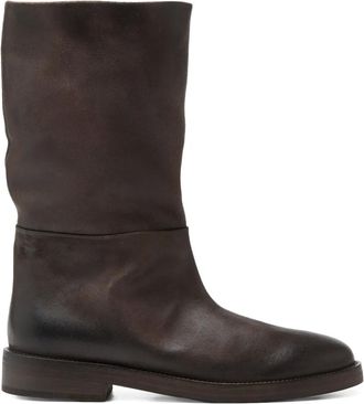 Mars&egrave;ll bottines Tubetto &agrave; bout rond - Marron