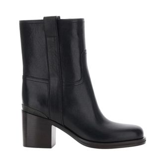 Brunello Cucinelli Femme, Chaussures, Noir, Taille: 37 EU Bottine en cuir