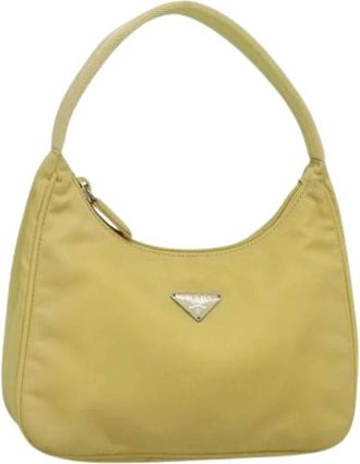 Prada Pre-owned Nylon sacs-prada - Femme - Pre-owned - Jaune - Taille: ONE Size