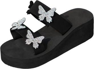 Generic 2026 Party Goers Talon de pente deau Fond &eacute;pais Casual Talons Plateforme Faux Cuir Doublure Souple Commute formel Peep Toe Femmes Bloc &Eacute;v&eacute;nement d&eacute;t&eacute;,