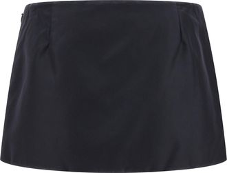 Miu Miu Padded Nylon Mini Skirt - Black