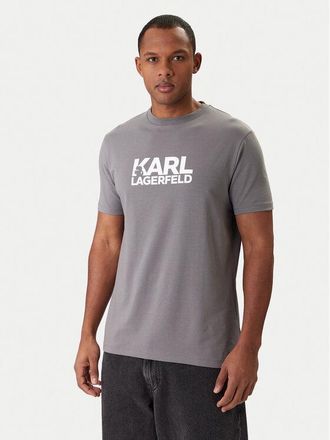 Karl Lagerfeld T-Shirt 755780 561235 Grau Regular Fit