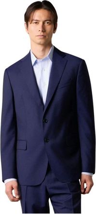 Brooks Brothers Homme, Vestes, Bleu, Taille: 3XL Blazer en laine vierge