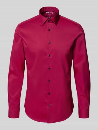 Jake*s Slim Fit Business-Hemd mit Kentkragen