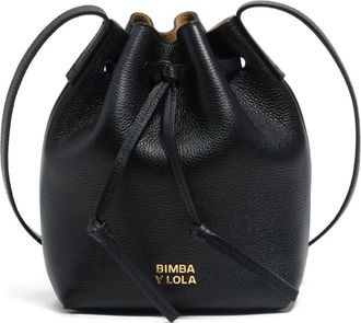 Bimba & Lola sac seau en cuir à lien de resserrage - Noir