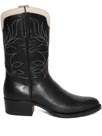 Nick Fouquet bottines Amarillo dinspiration western - Noir
