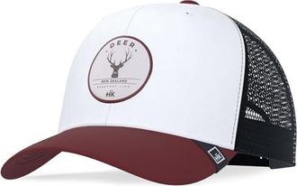 Hanukeii Animals Casquette de Baseball, Blanc/Rouge, Taille Unique Mixte