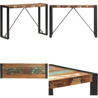 vidaXL Konsolentisch 110x35x76 cm Massives Altholz - Industriel Stil - Wohnzimmer Dekoration - Altholzm&ouml;bel - Sideboard - Kommode - Home & Living