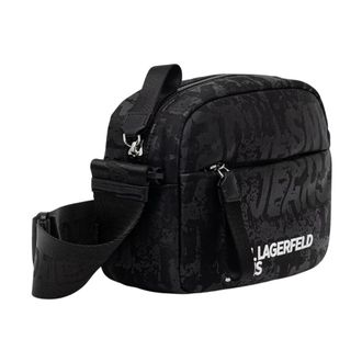 Karl Lagerfeld Sac banane en jean - Homme - Sacs - Noir - Taille: ONE Size
