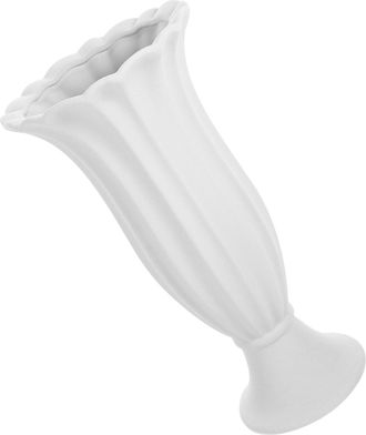 Lurrose Keramik Grabvase Römische Säule Frostbeständig Wetterfest Grabschmuck Blumenhalter für Friedhof und Garten Dekoration Langlebiger Urnen blumentopf