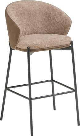 MID.YOU Mid.you Barhocker, Braun, Metall, Textil, Rundrohr, 53.5x101x54 cm, Bsci, Esszimmer, Barm&ouml;bel, Barhocker