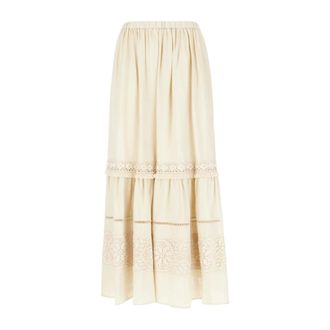 Max Mara Femme, Jupes, Beige, Taille: 32 FR Maxi Skirt