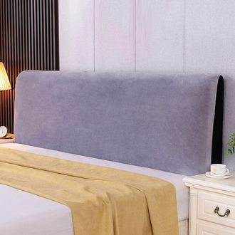 Generic Bettkopfteil Hussen Stretch Bett Kopfteil Bezug Double King Queen Single Verdickter Diamant Samt Staubdichter All Inclusive R&uuml;ckenlehnenschutz Schonbe