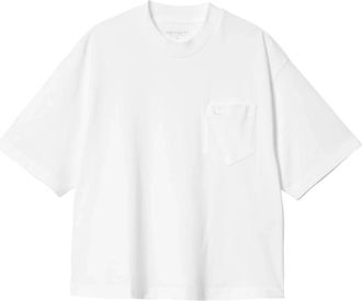 Carhartt Work in Progress T-shirt Colburn &agrave; Manches Courtes - Homme - Tops - Blanc - Taille: M