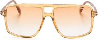 Tom Ford Homme, Accessoires, Jaune, Taille: 59 MM 39F Lunettes de soleil
