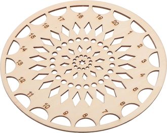 TOPBATHY Holz Stickgarn Organizer Platte Hohl Kreuzstich Garnhalter mit Abgerundeten Ecken Praktische Aufbewahrung f&uuml;r N&auml;hgarn und Sticknadeln Wiederverwendbar