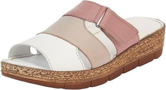 Andrea Conti Mules pour Femme, Pierre Blanche, Gris argenté, 40 EU