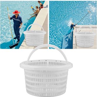 Generic Siebkorb Skimmer Korb 19cm I Ersatzkorb für Standard Skimmer I Pool Vorfilter I Pool Sieb Skimmerkorb Filterkorb I Mit Griff für einfache Entnahme I S