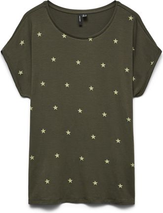 Vero Moda Vmava Ss Top Multi AOP Noos