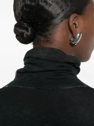 Avant Toi Ultralight Cashmere Roll Neck Sweater - Black